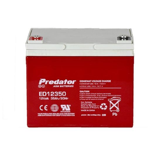 Predator Battery: Deep Cycle AGM 12V 35AH - batteryshop.nz
